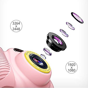 LKYBOA Children's Digital Camera Toy Cartoon Can Take 58 Million Prints for Student Day Gifts (Color : B)