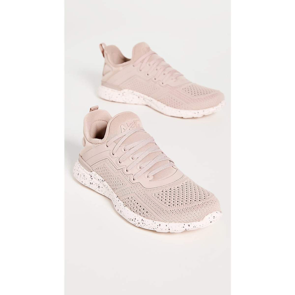 APL: Athletic Propulsion Labs Women's Techloom Tracer Sneakers, Rose Dust/Creme/Speckle, Pink, 5 Medium US