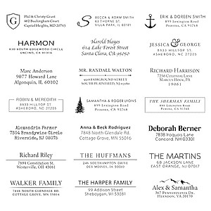 Return Address Labels Roll, Personalized Address Label Stickers, Custom White or Clear Address Labels (Roll of 100 Labels)