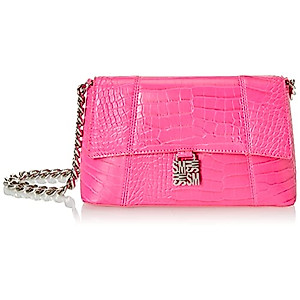 Steve Madden Alessa Croco Crossbody Bag, Hot Pink