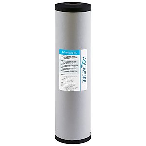 Aquasure Fortitude V2 Series AF-SPX-25HFL Sediment/Carbon/Siliphos Anti-Rust Media, Bacteria & Scale Inhibitor, Triple Purpose Whole House Replacement Filter Cartridge For AS-FL-25SPX, Large Size