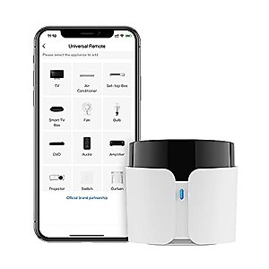 BestCon RM4C pro Smart WiFi IR and RF Remote Control for TV, STB, Air Conditioner, 433Mhz RF Blinds, Curtain, Garage Door, Works with Google Home, Alexa, IFTTT