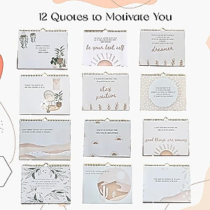 Boho Style Habit Tracker Journal and Goal Planner | Great Productivity Tool and Habit Journal - Motivational Workout Journal | Hang with Spiral Binding Workout Planner - Display on Workout Calendar