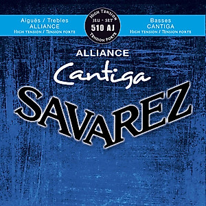 Savarez 510AJ Nylon Classical Guitar Strings, High Tension