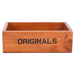 Wood Succulent Planter, Vintage Gardening Pots Bonsai Pot Plant Container Box Rectangular Flower Bed Pot Pack Window Box Planters for Balcony Garden