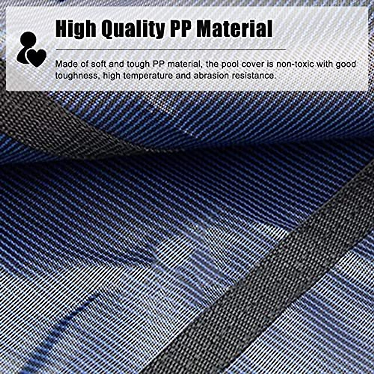 LILANAI Winter Pool Cover for Above Ground Swimming Pools, Anti-Dust Heat Insulation Film/Pool Protector Mat, for Garden Outdoor Backyard (Size : 3x7.5m/9.8x24.6ft)