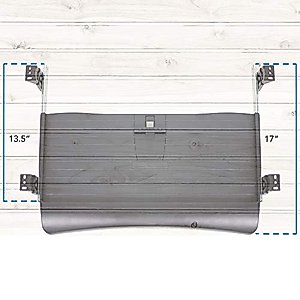 Mount-It! Keyboard Drawer Under Desk with Mouse Platform, Easy-Glide Sliding Under-Counter Computer Keyboard Tray 21 inch Wide