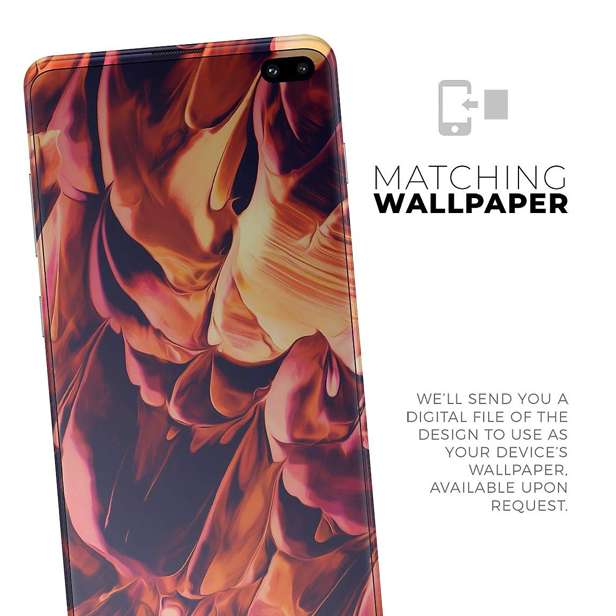 DesignSkinz Blurred Abstract Flow V34 Protective Vinyl Decal Wrap Skin Cover Compatible with The Samsung Galaxy S20 (Screen Trim & Back Glass Skin)