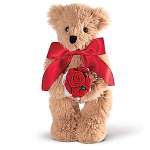 Vermont Teddy Bear I Love You Teddy Bear - Bear Plush Rose Bouquet 13 Inch