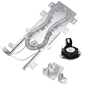 8544771 Dryer Heating Element Fit for Whirlpool Kenmore Maytag 8557403 High Limit Thermostat 8318314 Thermal Fuse 280148 Thermal Cut Off Kit replacement for wp8544771 AP6013115 PS11746337 By puxyblue