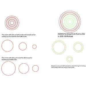 Waffle Flower Shaker Cover - Slim Circles - 1/8" Deep Low Profile Plastic Clear Shaker Pourch Covers to Create Shaker Cards to Send Through Regular Mail. 2.2", 1.45", and 0.7" Circles