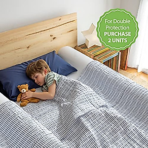 BANBALOO | Bamboo Bed Bumper for Toddlers - Premium Model | XL Bed Barrier with Mattress Cover | Toddler Bed Bumper | Easy Setup and Quick Installation | Queen, King, Twin, Full-Size Bed | Foam