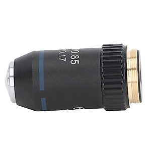 Achromatic Microscope, Microscope Objective Lens 20.2mm Interface 60X Brass Spring Protection Device for Laboratory
