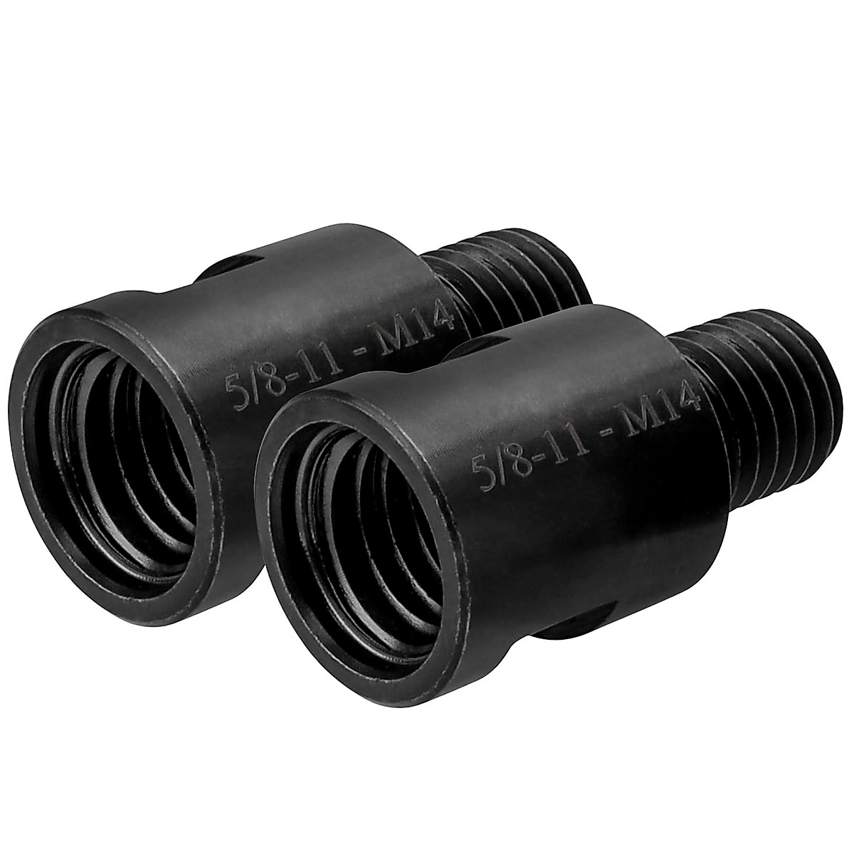 Yakamoz 2Pcs 5/8"-11 Female to M14 Male Angle Grinder Attachment 5/8"-11 to M14 Adapters Rotary Polisher M14 Thread Adaptor Converter