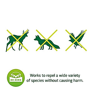 De-Bird Bundle Includes: Defender Spikes 12 pk & Heavy Duty Bird Netting to Protect Plants - Keep Away Pigeon, Woodpecker & Cats from Your Garden and Crops