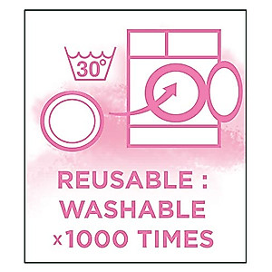 Garnier SkinActive Micellar Cleansing & Makeup Remover Eco Pads, Ultra-soft Reusable Microfiber Pad, 3 Count (Packaging May Vary)