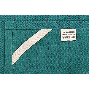 Neolino Kitchen Dish Towels, Salsa Stripe, 100% Natural Absorbent Cotton (Size 28 x 16 inches), Pack of 12-Multi Color