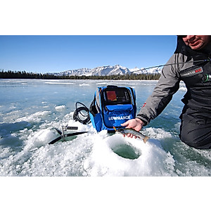 Lowrance ActiveTarget Explorer Portable Ice Kit with ActiveTarget Transducer, Bag, 24Ah Battery, Transducer Pole (No Display Included)