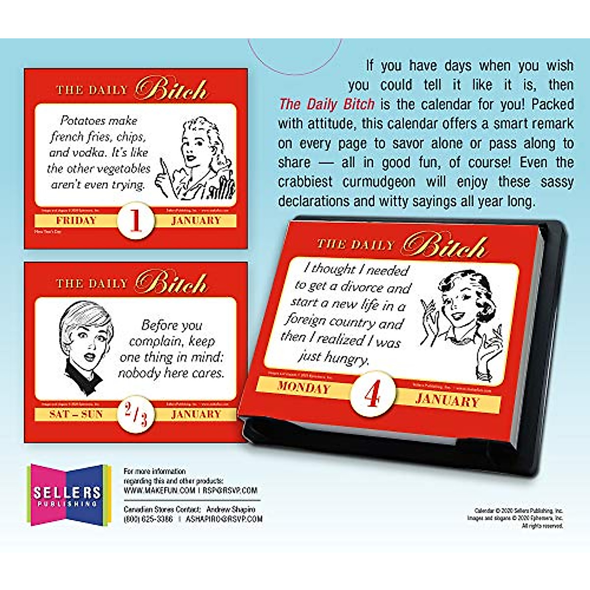 2021 The Daily Bitch Boxed Daily Calendar