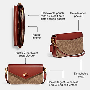 Coach Coated Canvas Signature Wyn Crossbody, Tan Rust, One Size