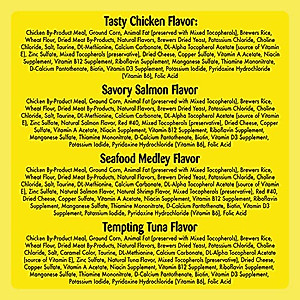 TEMPTATIONS Classic Crunchy and Soft Cat Treats Mega Pack, (5) 6.3 oz. Pouches