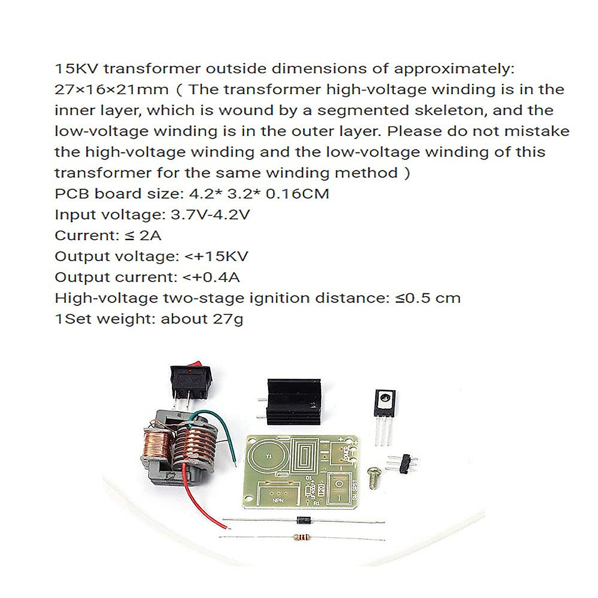 Comidox 15KV Boost Generator Kit for DIY Electronics