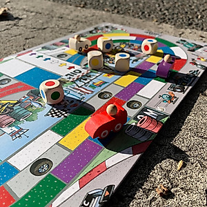 HABA Monza - Car Racing Games & Beginner's Board Game, Engaging Family Games for Kids and Adults Ages 5+ (Made in Germany)