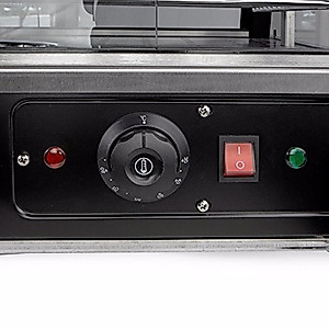 Barton Commercial 3-Tier Food Warmer w/27 Display Case 1200W Electric Buffet Restaurant Countertop Pizza Hot Dog