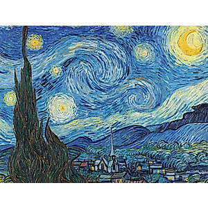 Buffalo Games - Starry Night - 750 Piece Jigsaw Puzzle for Adults Challenging Puzzle Perfect for Game Nights - 750 Piece Finished Size is 24.00 x 18.00