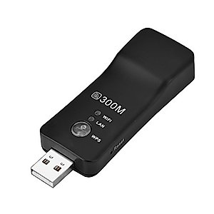 Mini WiFi Range Extender, 300M High Speed USB Wireless Repeater WiFi Booster Signal Amplifier for Smart TV, Laptop, Mobile Phone, Tablet (Black)