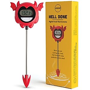 Hell Done Meat Thermometer Digital by OTOTO - Food Thermometer for Cooking Thermometer for Meat, Digital Thermometer, Cooking Gifts, Cooking Gadgets, Cool Kitchen Gadgets