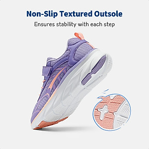 DREAM PAIRS Boys Girls Sneakers Kids Tennis Running Shoes EZ-ONs EZ-Plays Athletic Sport Gym Lightweight Breathable Shoes,Size 2 Little Kid,Purple/Pink,SDRS2326K