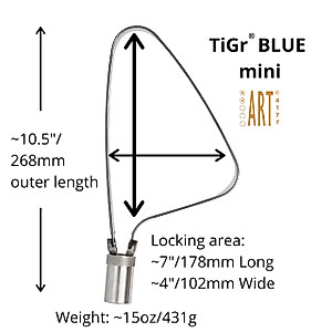 Scooter Edition TiGr: Blue Mini u-Lock. Bicycle Security for e-Scooter, e-Bike, Bike, Bicycle ...
