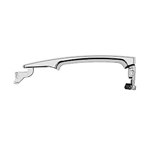 Exterior Chrome Door Handle Front Left Driver Side with Keyhole | Without Smart Key | for 2003-2008 Infiniti FX35 FX45, 2003-2007 Nissan Murano, 2008-2013 Rogue | Replaces# 80640-CA012, 80640CA012