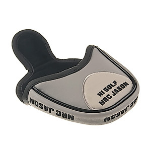 PLUSKER Golf Club Mallet Putter Head Cover Magnetic Mouse Rat Animal Cartoon Embroidery Pattern Synthetic Leather PU Headcovers