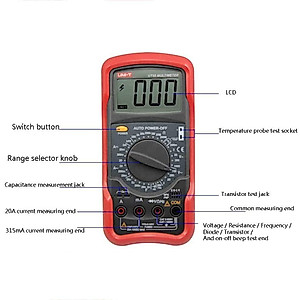 UNI-T UT55 Digital Multimeter with Capacitance/Frequency/Temperature Function Large Screen Digital Multimeter,ut55 Testing Measuring Tools