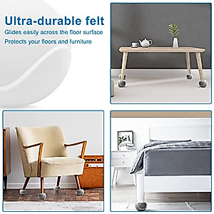 UOWGA 4PCS pre-Cut Tennis Balls, pre-Cut Walker Tennis Balls for Walkers, Furniture Legs Universal Glide Ball, Floor Protection，Grey