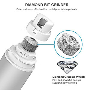 Casifor Dog Nail Grinder and Clippers Quiet with 10h Working Time Professional Pet Nail Trimmer Stepless Speed Regulation Pet Nail Grinder Electric Nail File for Large Medium Small Dogs and Cats…