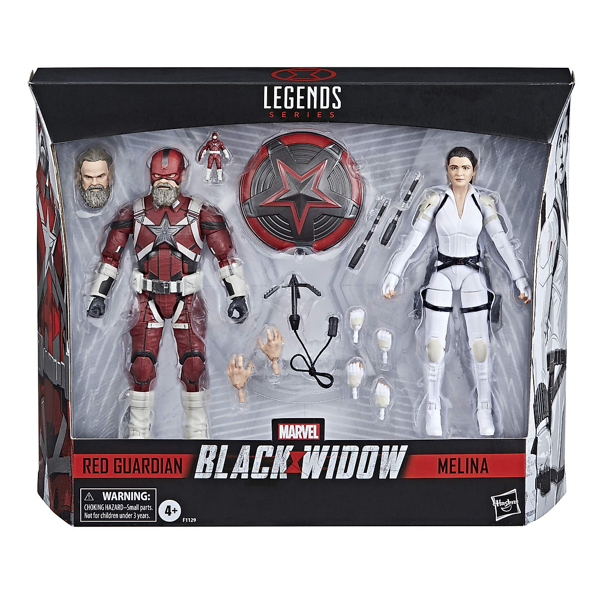 Avengers Marvel Legends Series 6-inch Scale Red Guardian & Melina Vostkoff Figure 2-Pack and 12 Accessories for Kids Age 4 and Up