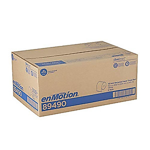 enMotion Recycled Paper Towel Roll by GP PRO (Georgia-Pacific), White, 89490, 800 Feet Per Roll, 6 Rolls Per Case