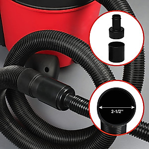 Goldblatt Dust Free Hand Sander, Dustless Drywall Vacuum Sander, with 6.5 ft Hose, Sanding Pad, Adapter