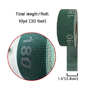 ChampNet Emery Cloth Roll Grit 180 Plumbers Sanding Cloth, 1.5" X 10 Yards | Open Mesh Double Side Aluminum Oxide Sandpaper Rolls | Ideal for Clean Copper Pipe, Remove Metal Burrs, Wood Lathe Projects