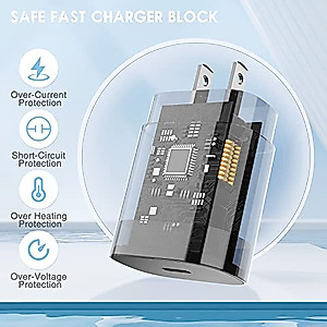 Type C Charger Fast Charging,Android USB C Wall Charger with USB Charger Cable 3 ft, Super Fast Charging Adapter for Samsung Galaxy S23 Ultra/S23+/S22/S10/S9/S8/Note 10/Note 20, for iPad Pro 11/12.9