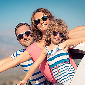 Pibupibu 8 Pack Gold Party Sunglasses Bulk, Neon Sunglasses Party Favors for Kids Adult