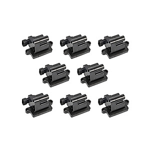 Ignition Coil Pack Set of 8 - Replaces 12558693, GN10298, C1208, D581 - Compatible with Cadillac, Chevy & GMC - Escalade, Silverado, Avalanche, Express 3500, Suburban, Tahoe, Sierra, Savana, Yukon