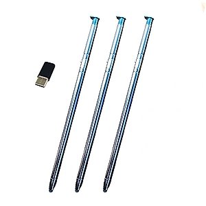 3 Pack Light Blue Touch Stylus Pen Replacement for LG Stylo 6 Stylus 6 Q730AM Q730VS Q730MS Q730PS Q730CS Q730MA LCD Touch Pen Stylus Pen + Type-c Adapter