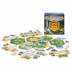 Ravensburger The Quest for El Dorado: Golden Temples Adventure Family Game - Engaging Brain Teaser | Ideal for Ages 10 & Up | High Replay Value | Game of The Year 2017 Finalist