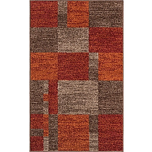Unique Loom Autumn Collection Area Rug - Providence (3' 3" x 5' 3" Rectangle, Multi/ Beige)