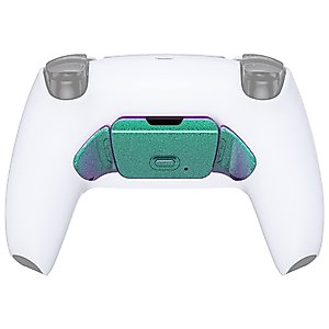 Chameleon Green Purple Replacement Redesigned K1 K2 Back Button Housing Shell for PS5 Controller eXtremerate Rise Remap Kit - Controller & Rise Remap Board NOT Included
