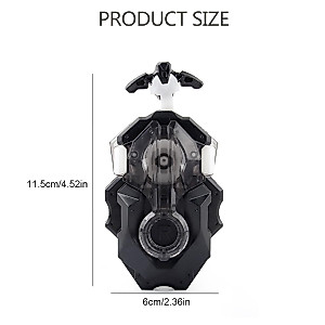 Launcher and Grip, Battling Tops Burst B-184 Custom Bey Launcher LR Left Right Spin DB Layer System (Black Set)